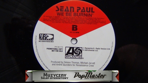 Sean Paul We Be Burnin' PROMO COPY PR 301772 WWW.popmaster.pl